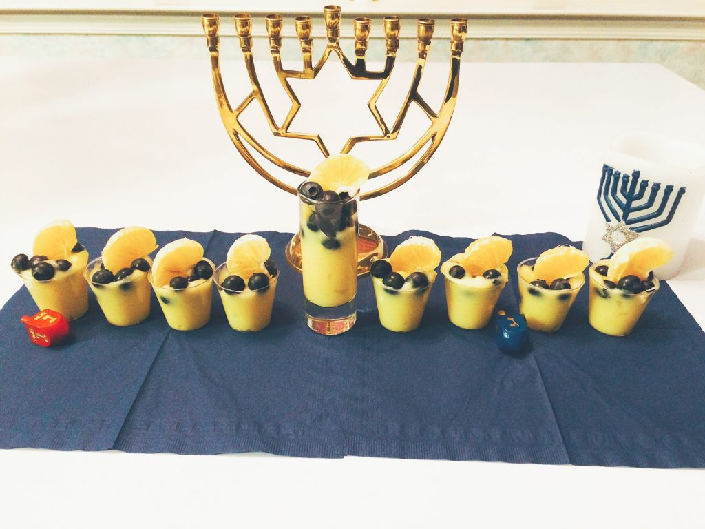 Menorah Pudding Cups Recipe | The Leaf