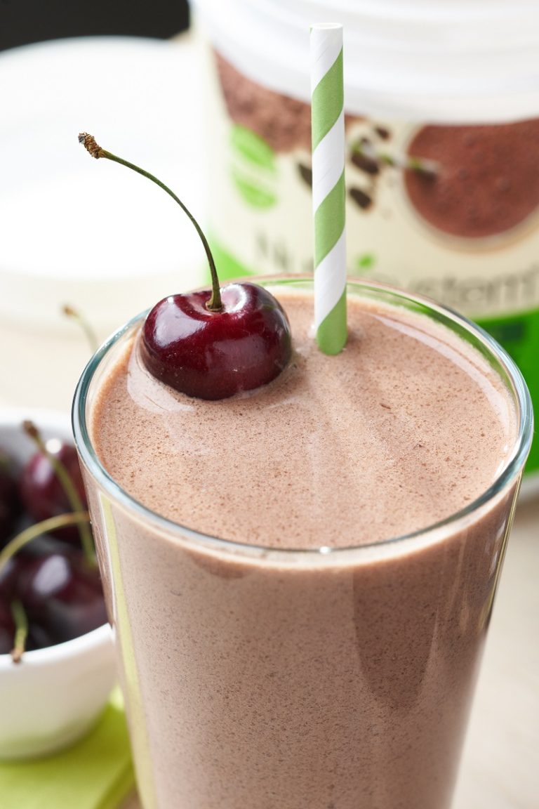 Chocolate Cherry Protein Shake | The Leaf