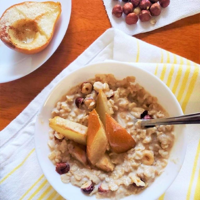 Porridge Recipe: Roasted Pear | The Leaf