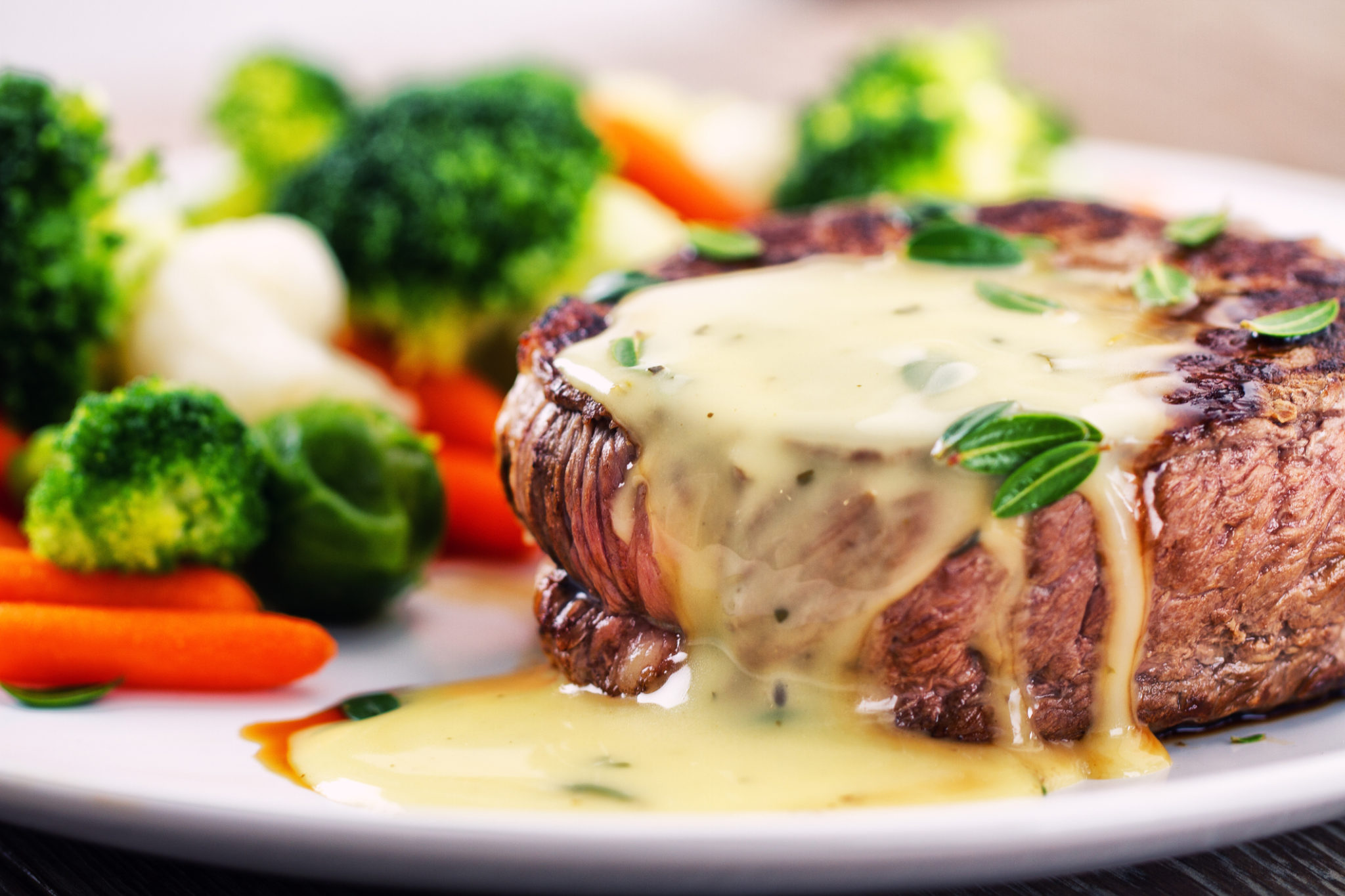 Filet Mignon with Parmesan Cream Sauce | The Leaf