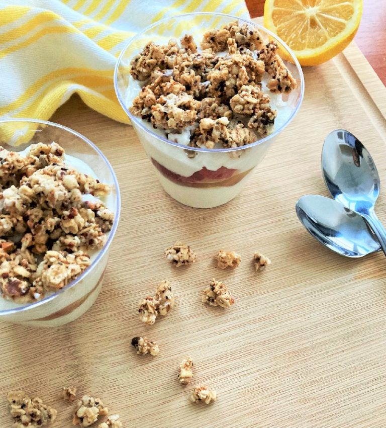 Lemon Raspberry Yogurt Parfait | The Leaf