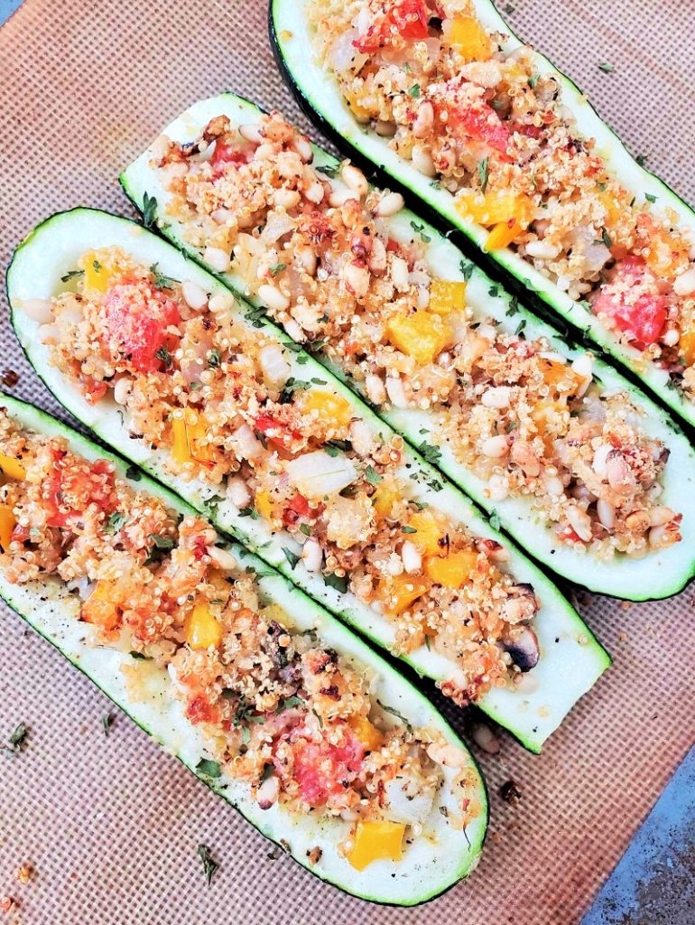 Vegetarian Stuffed Zucchini Boats | The Leaf