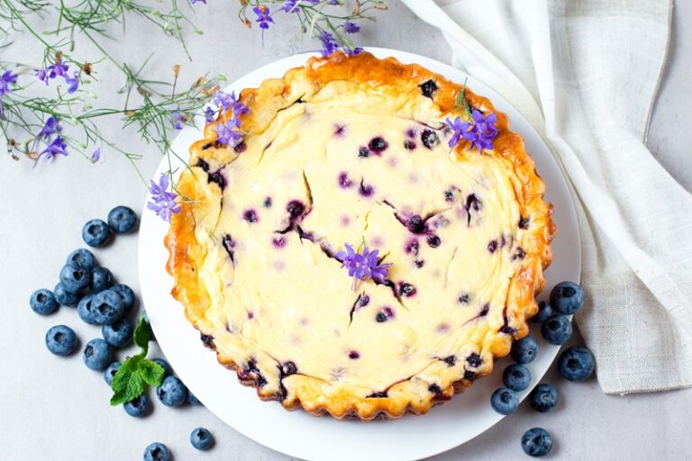 High-Protein Blueberry Cheesecake Recipe | The Leaf